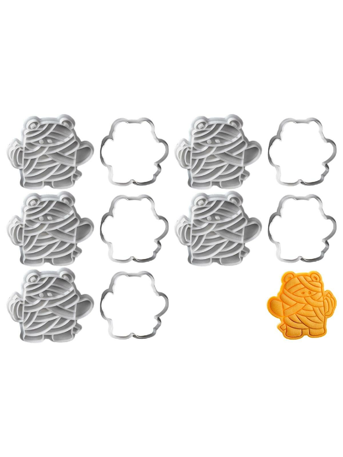 5 наборов форм для печенья, форм для печенья на Хэллоуин, формочки для печенья в форме медведя, принадлежности для выпечки, подходящие для кухонной выпечки