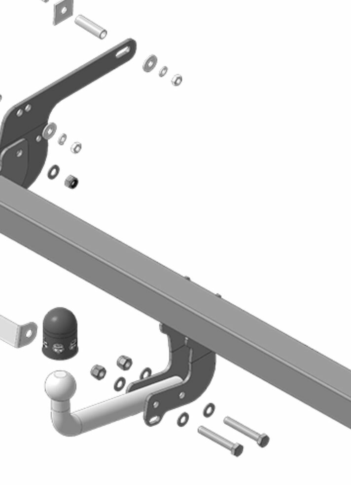 Фаркоп для Renault Duster, Nissan Terrano АвтоСтандарт. R101As
