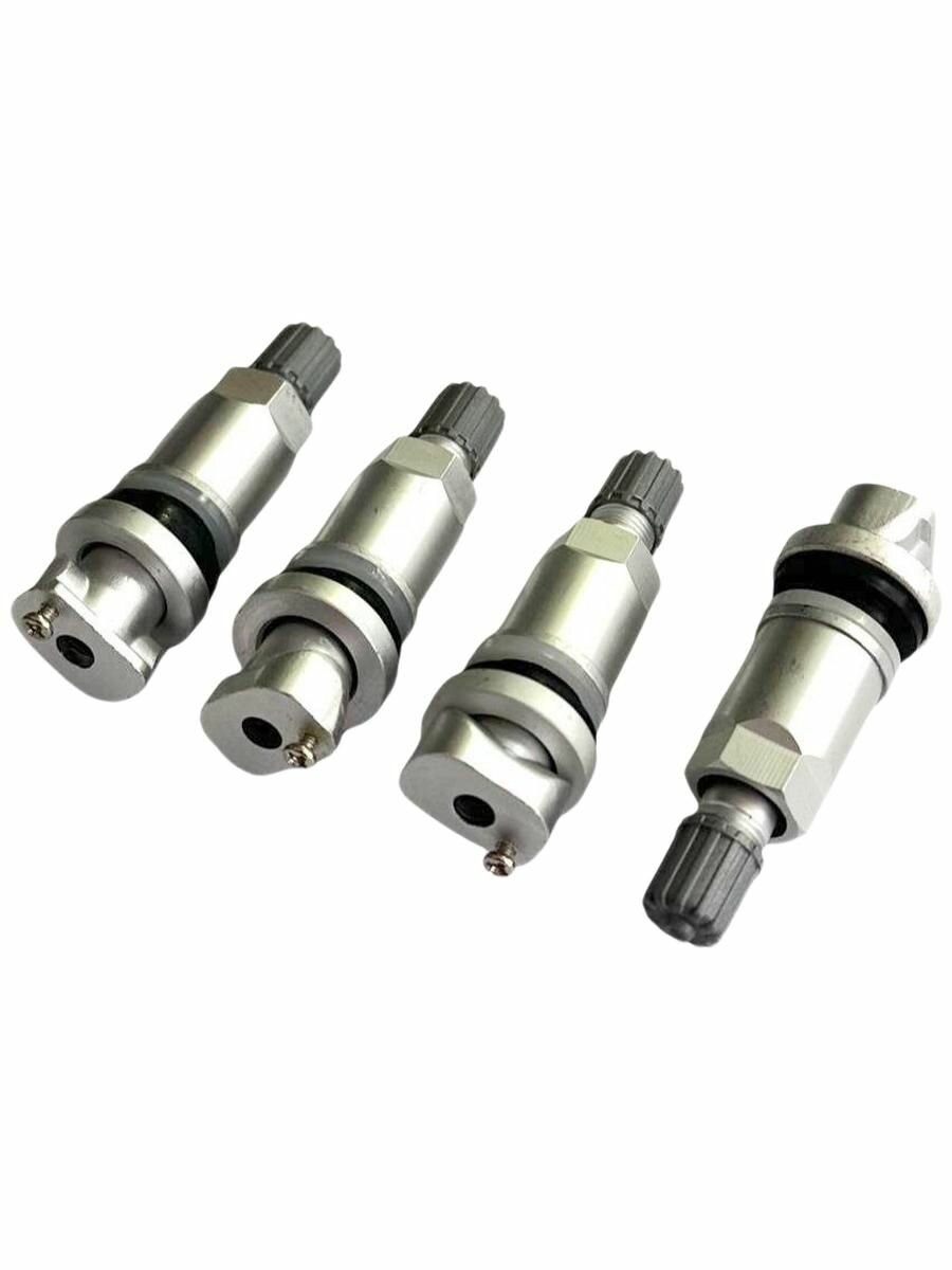 Вентили для дисков TPMS серые, под датчики давления в шинах, универсальные, Комплект 4шт, норм, TPMS-12