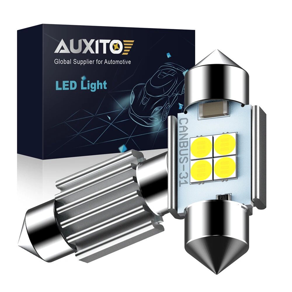 AUXITO C10W C5W лампы автомобильные 31mm 2шт