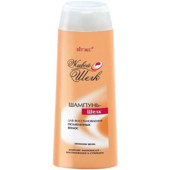 Шампунь-шелк для волос Витэкс Живой шелк для восстановления ослабленных волос, 500 мл