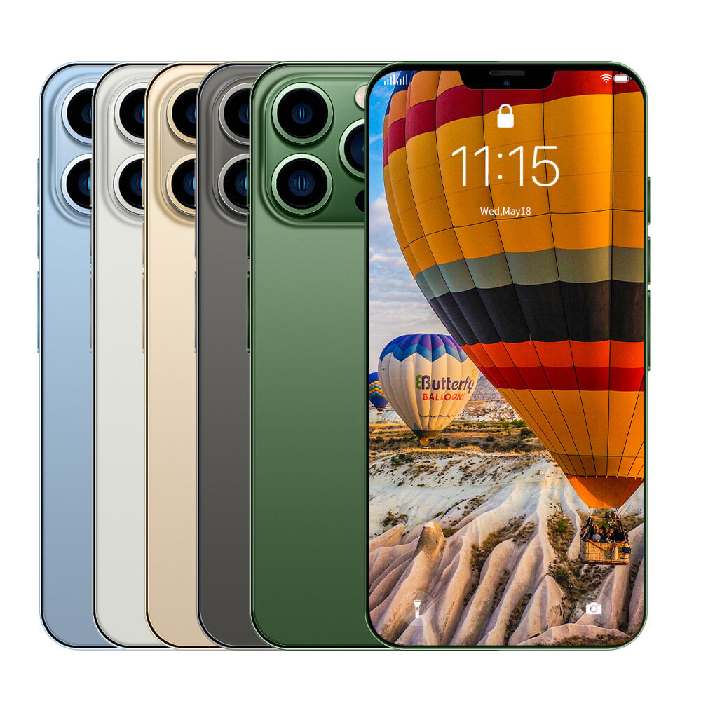 Смартфон i16 "Promax", Android, 16GB/1TB, 3200x1440, 100МП, чёрный