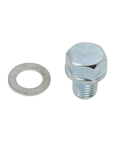 Болт картера сливной + прокладка М12x1.5x15мм для мопеда Китаец ALPHA (Альфа)