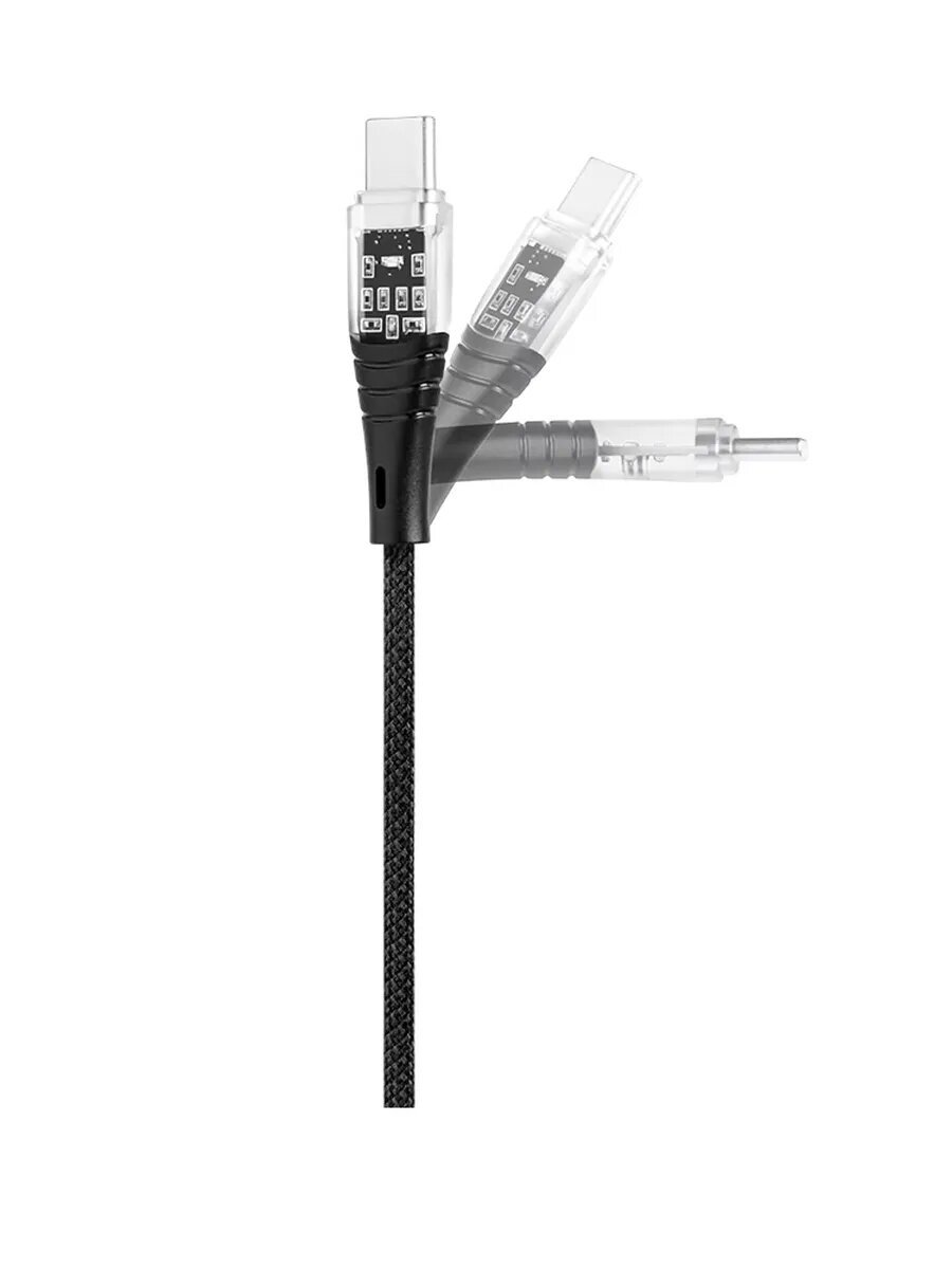 Кабель зарядный и дата TTEC ExtremeCable USB-C, цвет - черный — фото 1