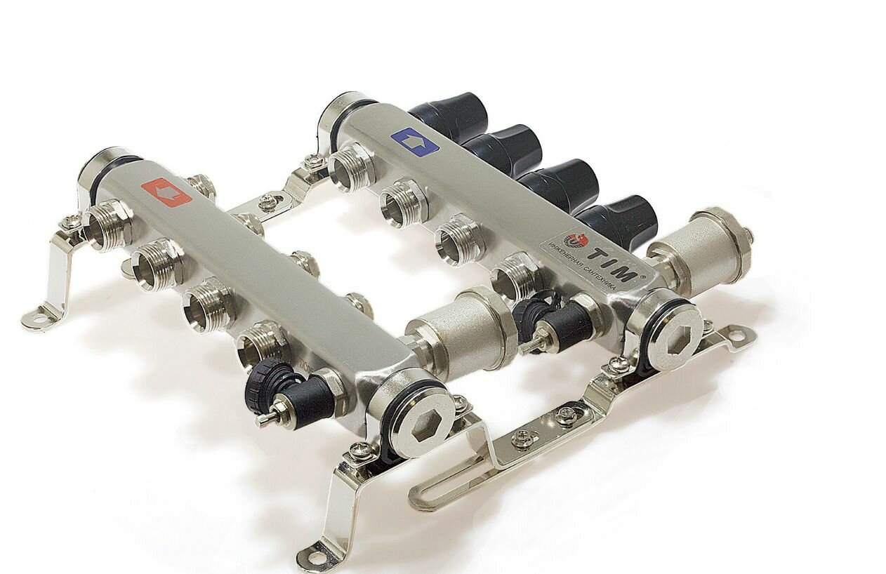 Коллекторная группа без расходомера 9-вых. (нерж. квад.)TIM