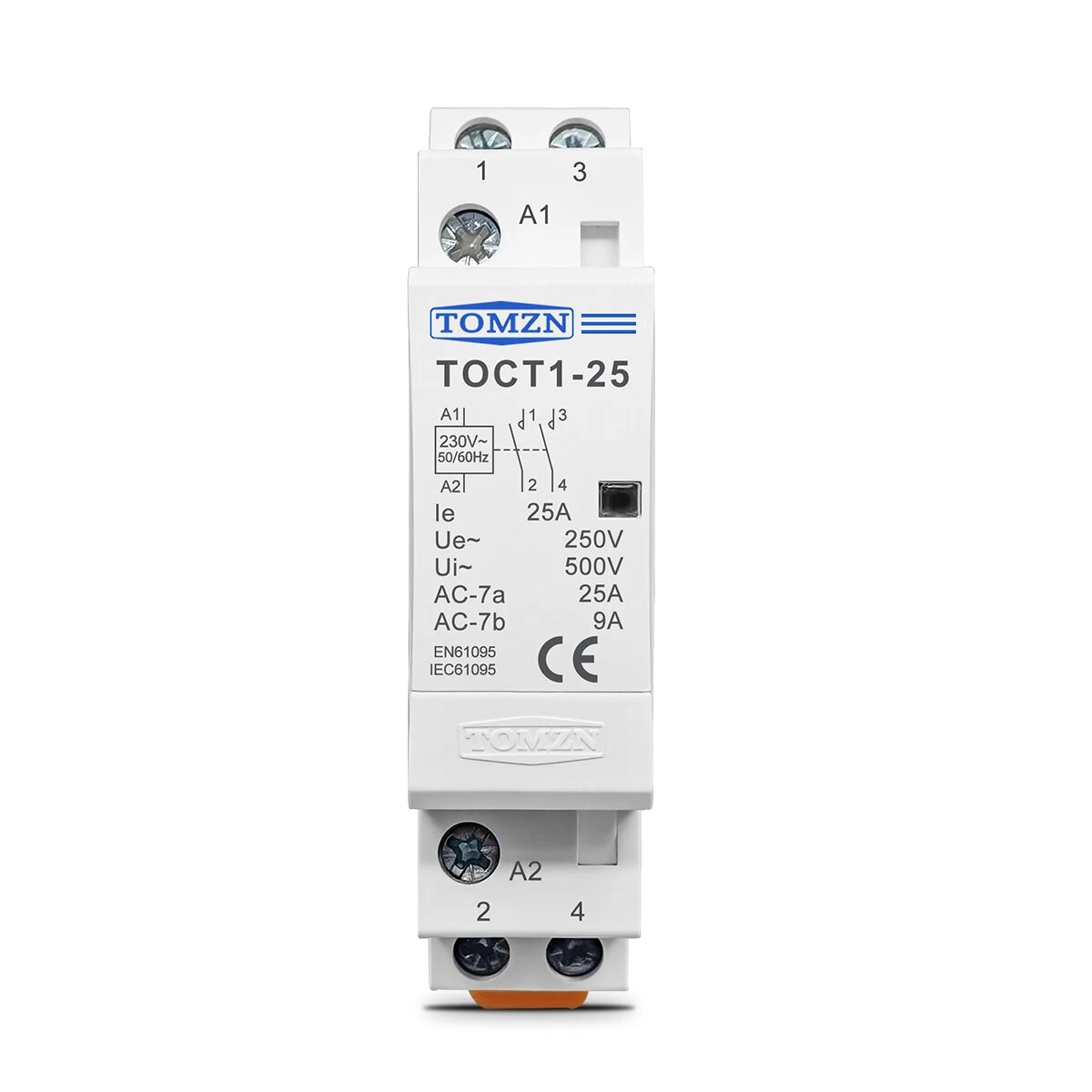 TOMZN TOCT1-25 Контактор 1НЕ1НС, 16A