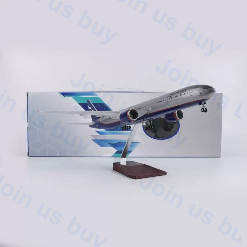 TOP TOY 47 см модель самолета с шасси, Boeing 777-300ER Аэрофлот коллекционные модель с демонстрационным стендом