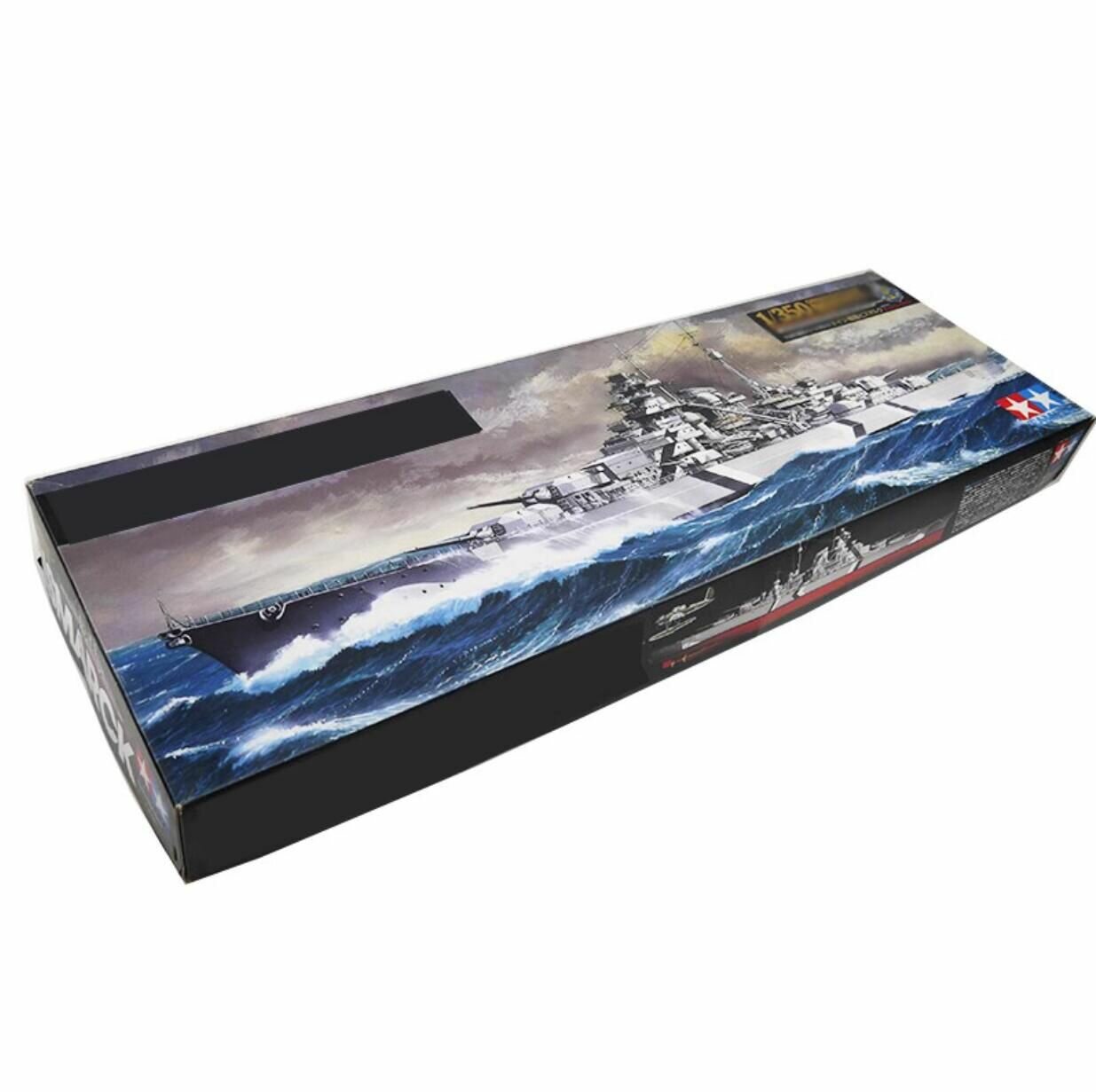 78013 немецкий боевой корабль бисмарк тамия второй мировой войны модель 1/350