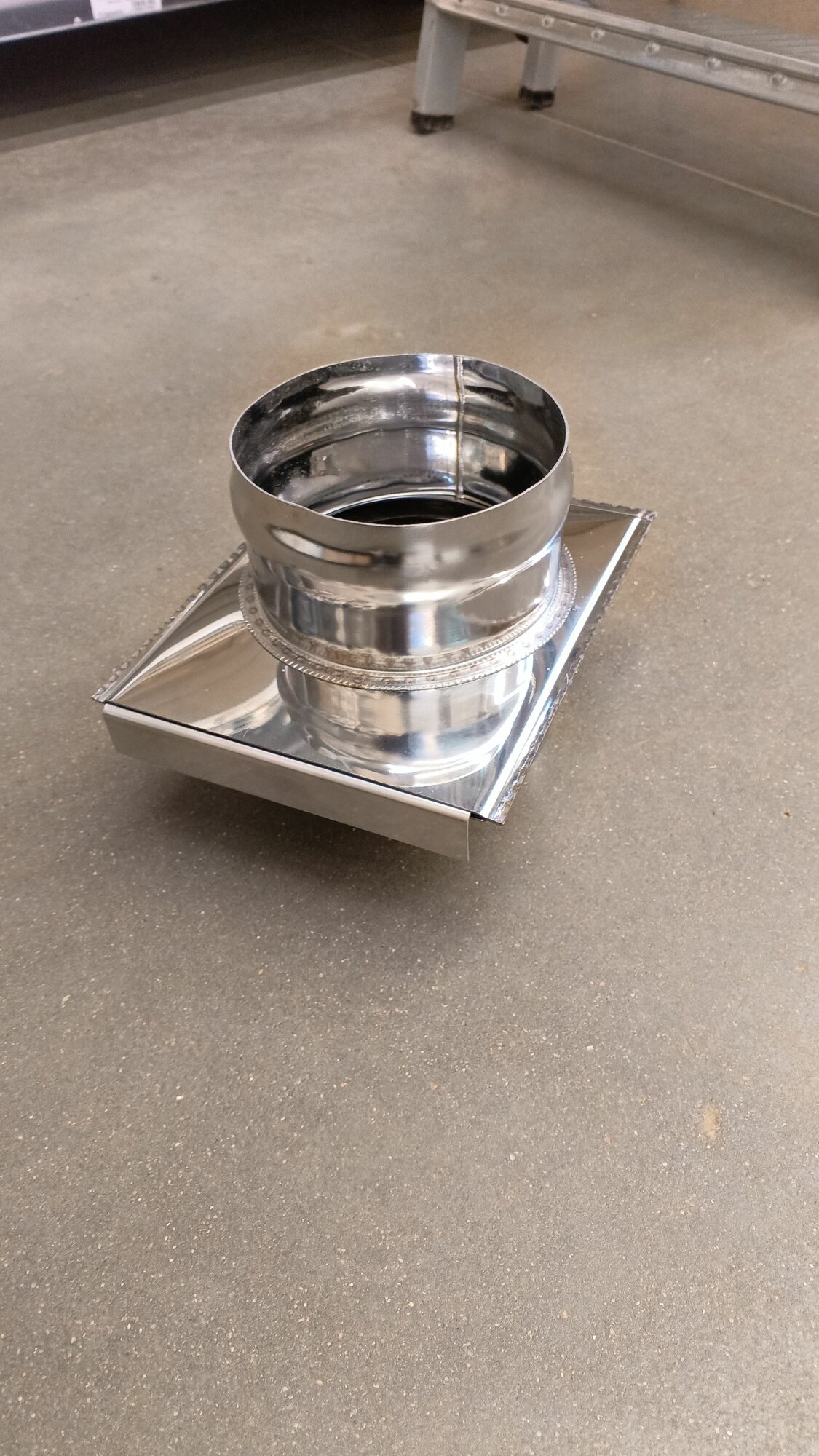 Шибер нерж. задвижной (AISI 430/0,8мм) д.115