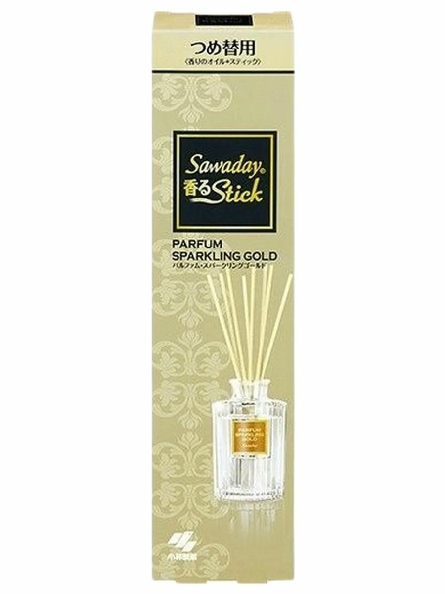 Запасной блок для аромадиффузора Sawaday Fragrant Stick, Parfum Sparkling Gold, 70 мл, Япония