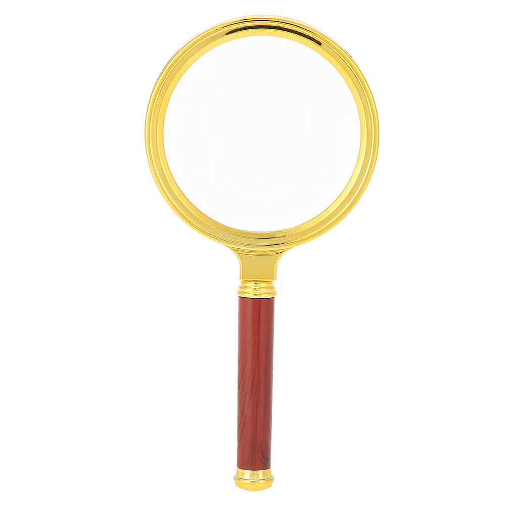 10 -кратное увеличение ручной лупы с съемной деревянной ручкой для чтения ювелирных украшений