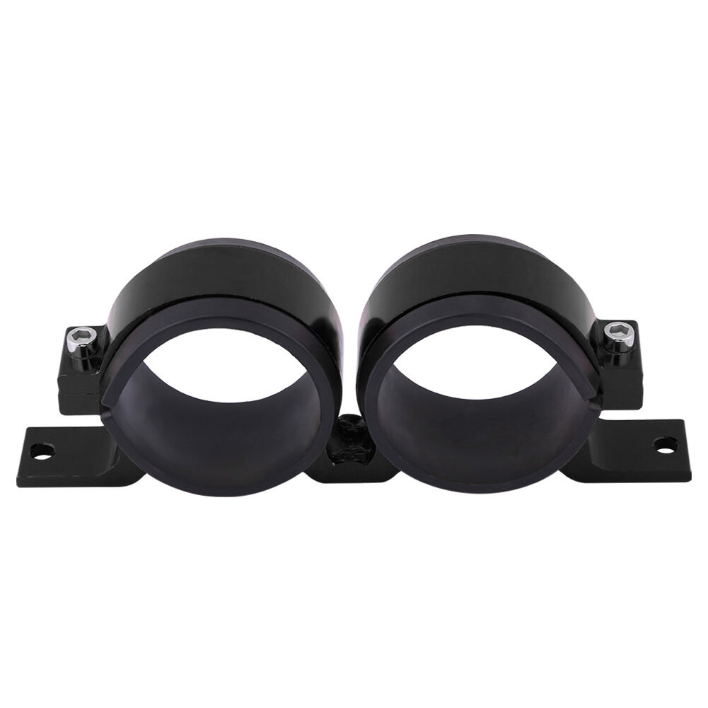 Алюминиевый кронштейн для крепления топливного насоса 60 мм, черный, с двойным зажимом для фильтра