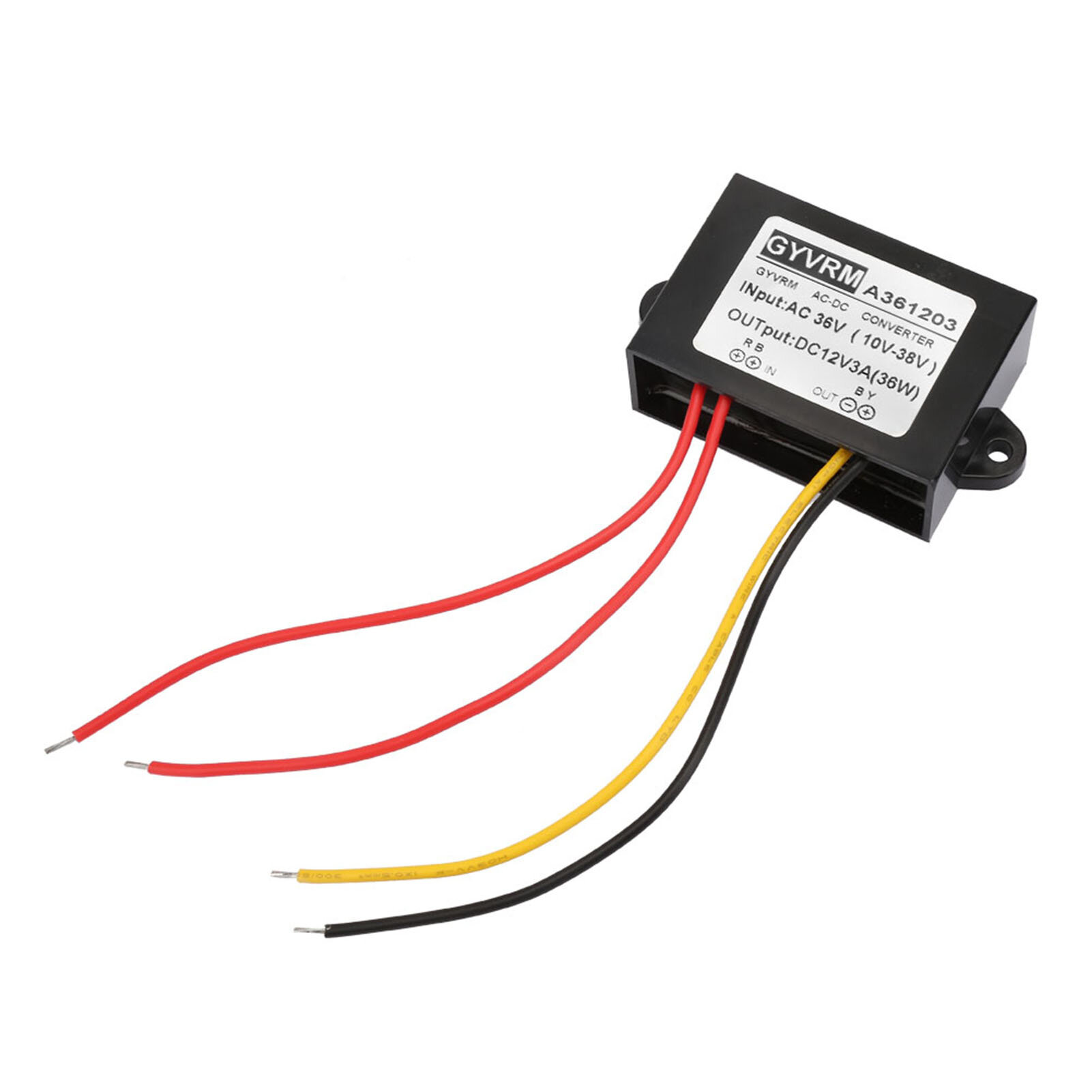 Преобразователь напряжения AC DC из пластика AC36V в DC12V модуль адаптер источник питания (3A) IP67 для автомобильной аудиосистемы светодиодного дисплея солнечных панелей вентилятора