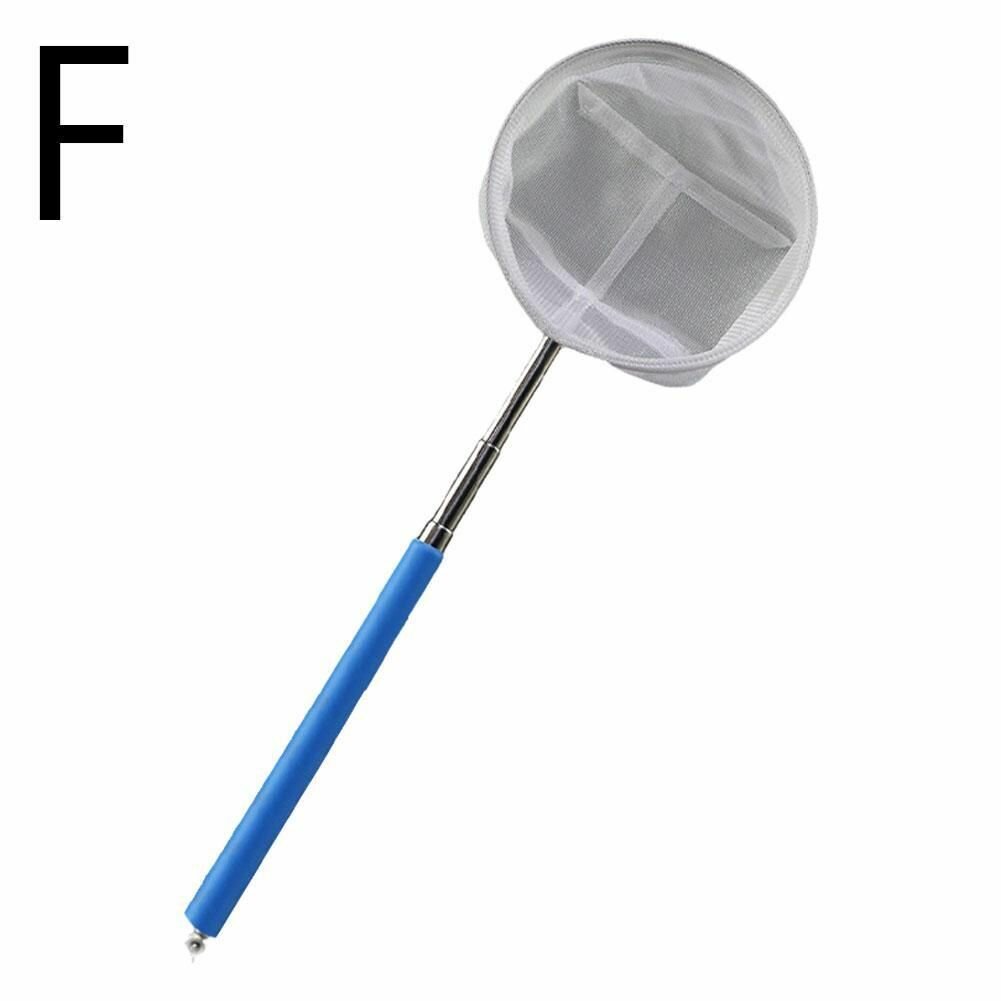 Многоцветное сачок с телескопической ручкой из нержавеющей стали для безопасного лова рыбы