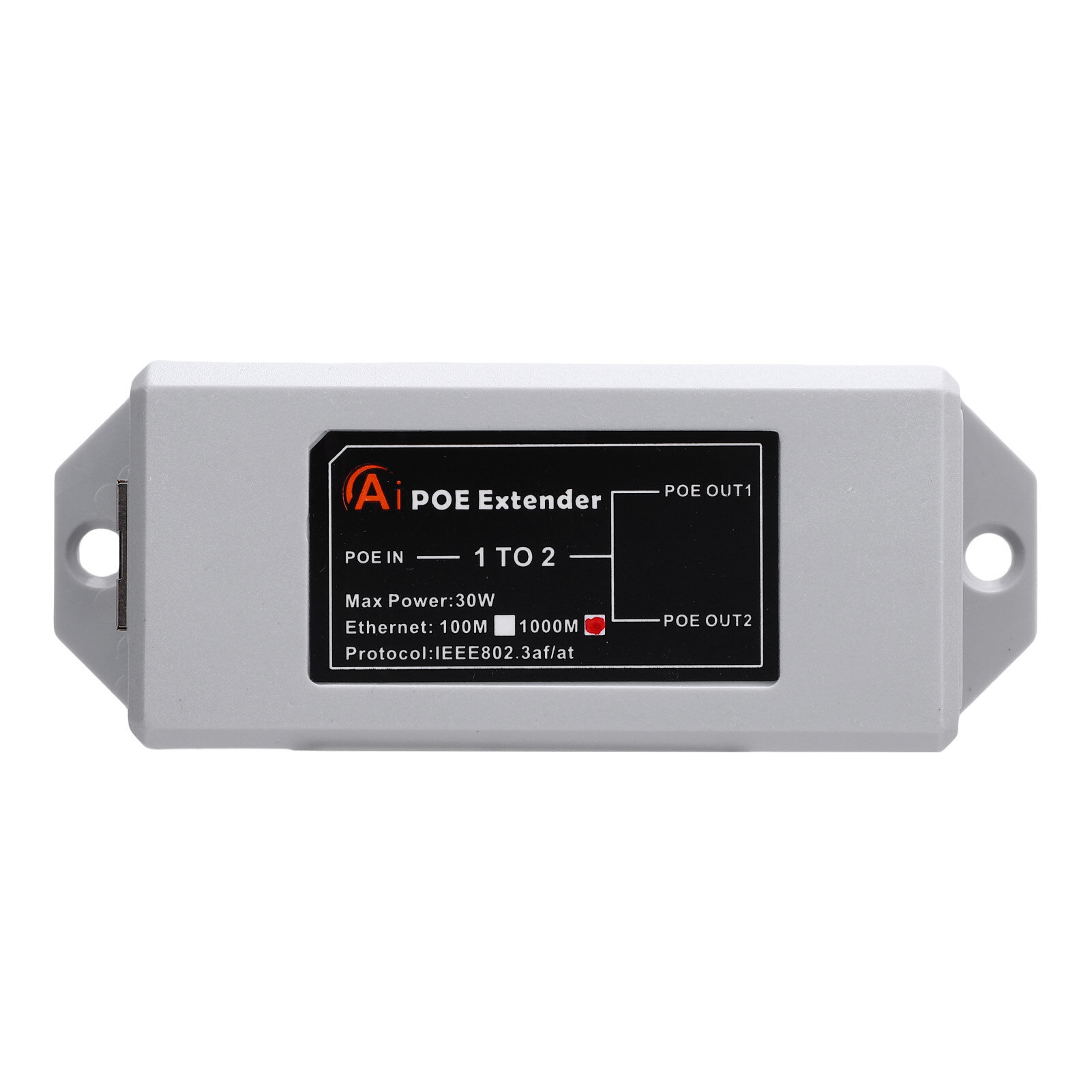 1 в 2 выхода Gigabit Poe Extender 1000 Мбит / с.