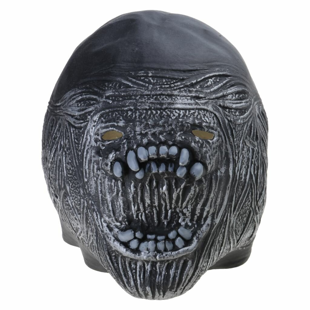 (1шт) Маска ужаса для вечеринки в честь Хэллоуина-Черный