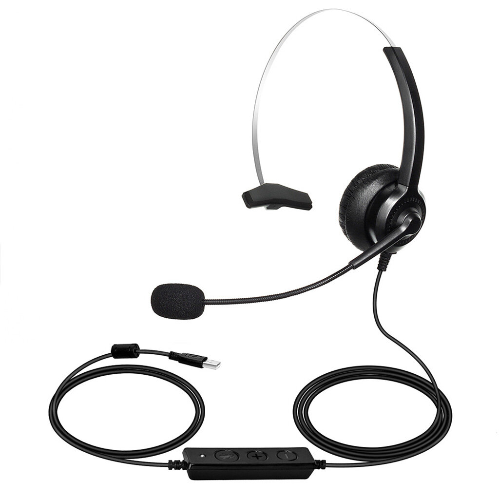 Сменный Кабель Для наушников USB 2,5 М Гарнитура Компьютерные Наушники Микрофон Вызов 98,43 дюйма Наушники для Колл-центра Наушники-вкладыши