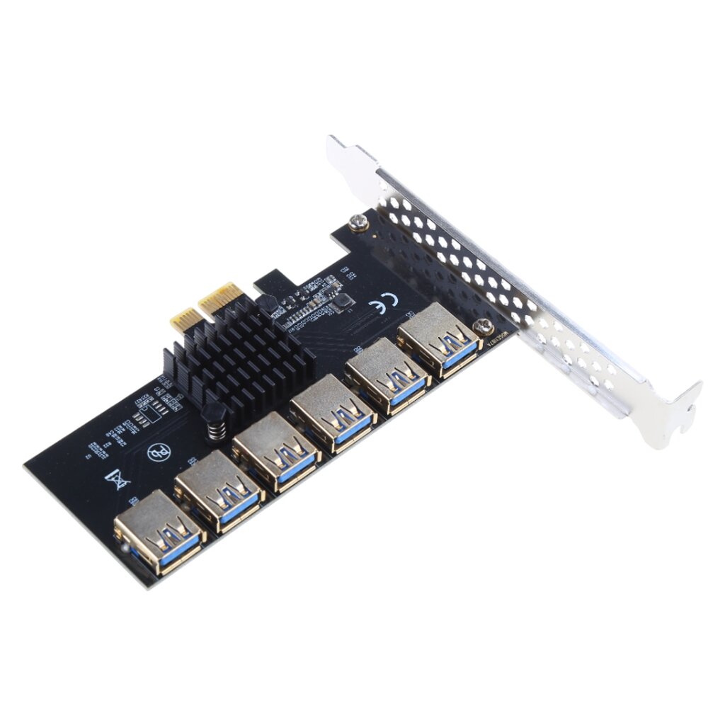PCIE Risers 1x to 16x Extension Risers Adapters Card USB3.0 16X Slot Multipliers Card for Minings Miners