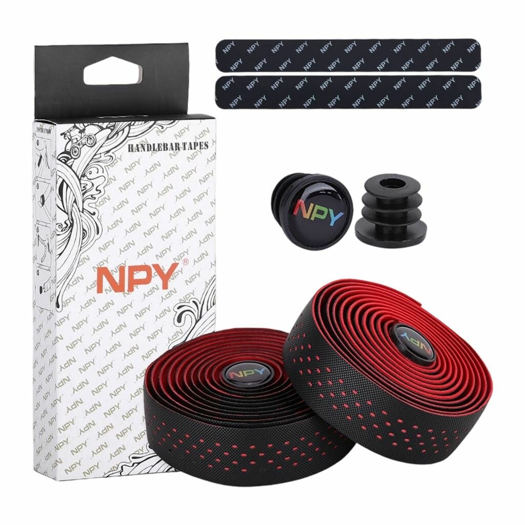 2 шт. Велосипедная обмотка руля, Черный и красный