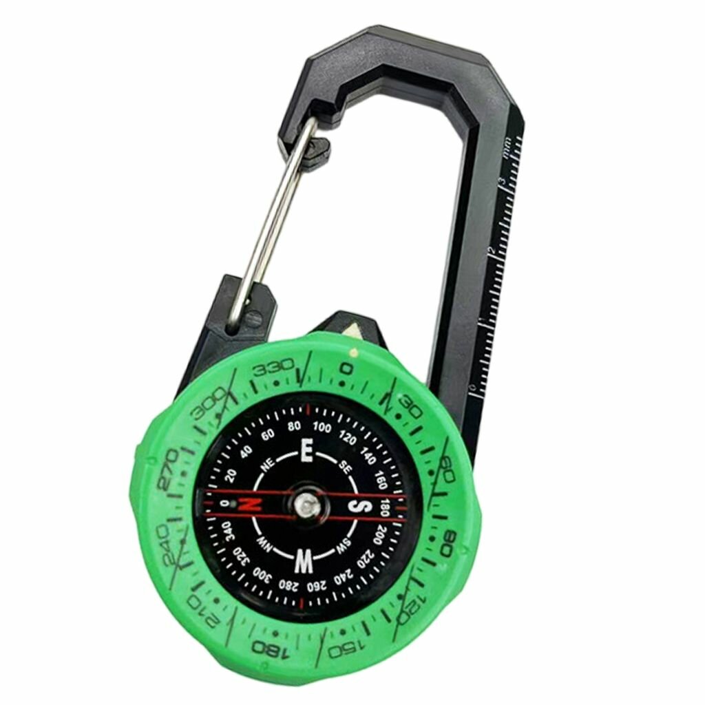 Водонепроницаемый карабин-компас для улицы, Портативный высокоточный указатель