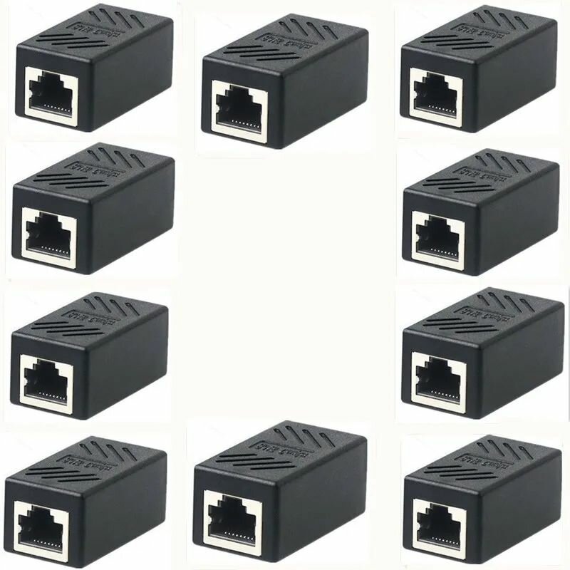 Удлинитель кабеля Ethernet RJ45 cat 5 cat 6 cat6a, соединитель-удлинитель, разъем Ethernet, гнездо-гнездо