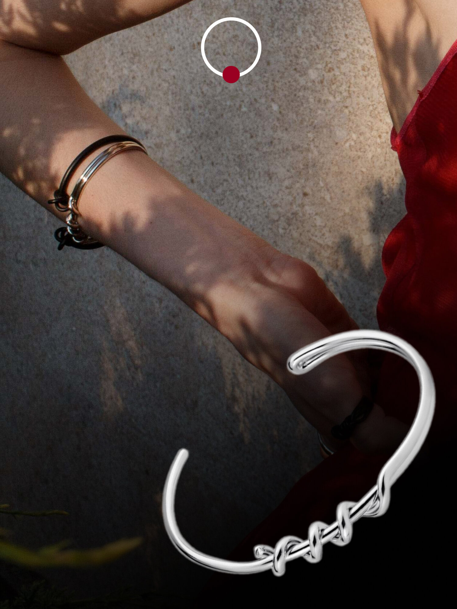 Жесткий браслет Kalinka modern story