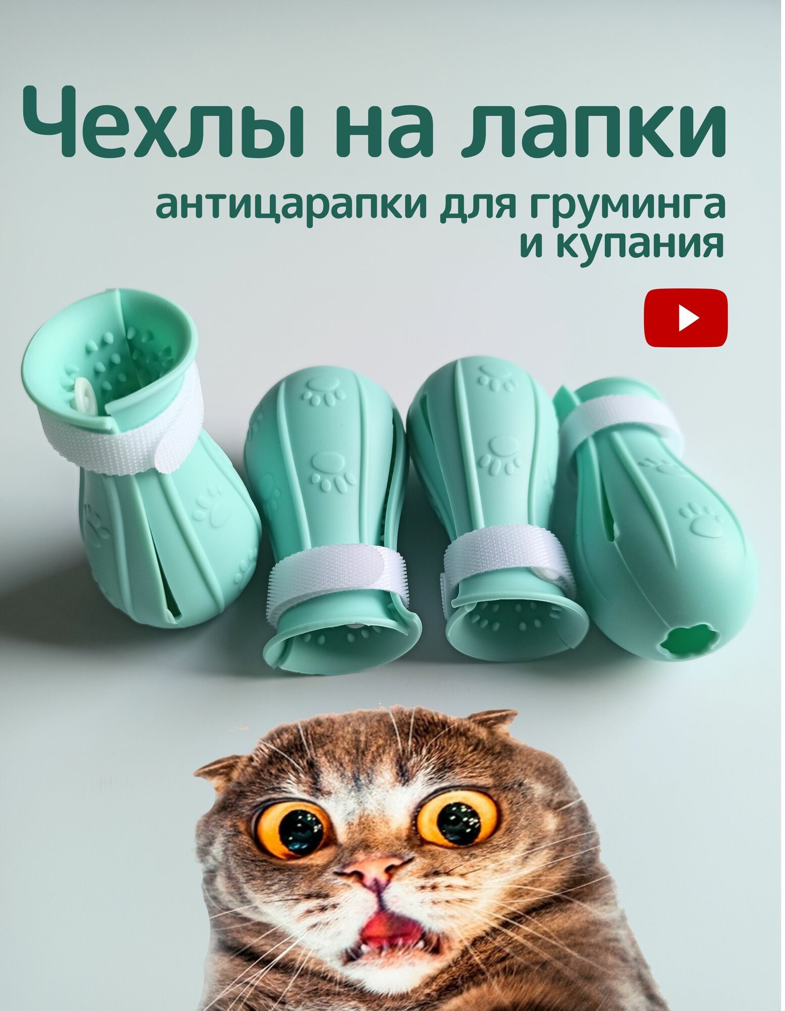 Антицарапки для мытья кошек