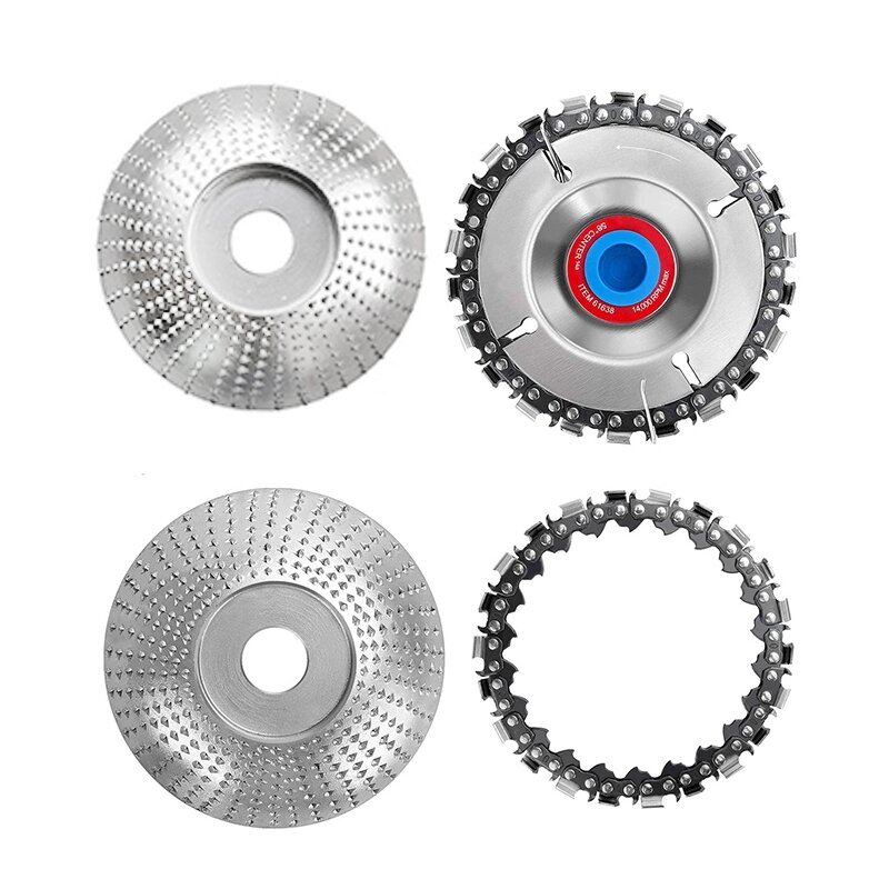 Диск для резьбы по дереву или набор дисков для шлифовальной машины, двухзубчатый фрезерный станок, насадка для угловой шлифовальной машины по дереву