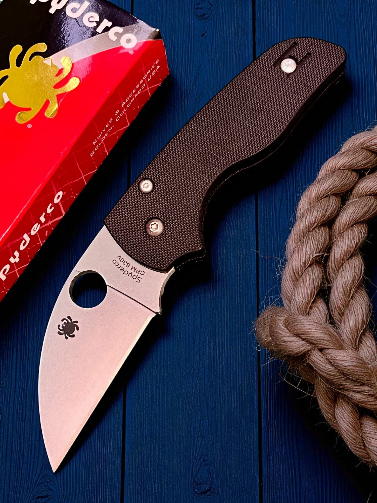 Нож складной Spyderco SC230GPWC Lil' Native, Wharncliffe Blade