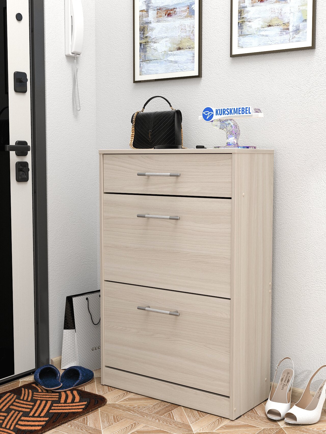 Закрытая обувница КУРСКМЕБЕЛЬ №9