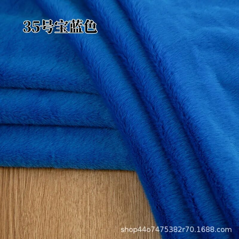 Искусственный мех норки 5 мм, ткань для рукоделия 0.5 м Синий, 100x50cm, 30