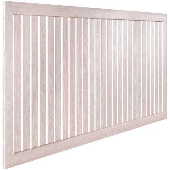 Экран для радиатора ТМ Стильный Дом реечный 90х60см, Ясень светлый