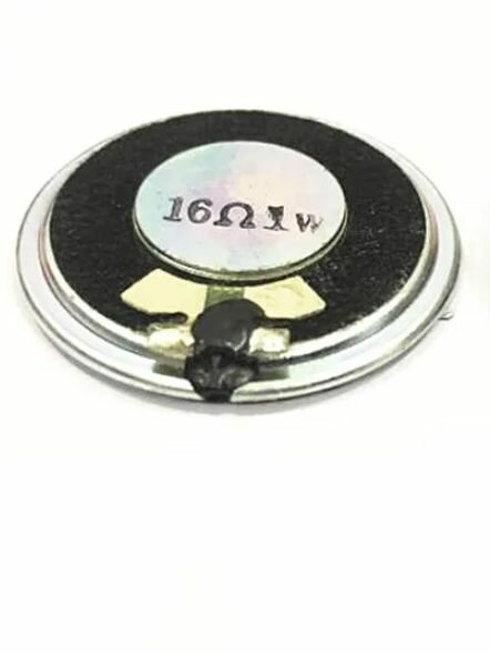 Динамик 16 Ом, 1 Вт, 36 мм,