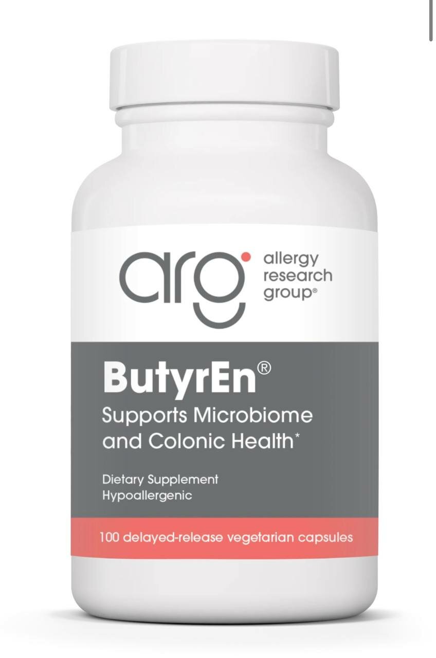 Allergy Research Group, ButyrEn, для здоровья кишечника, 100 капсул с замедленным высвобождением