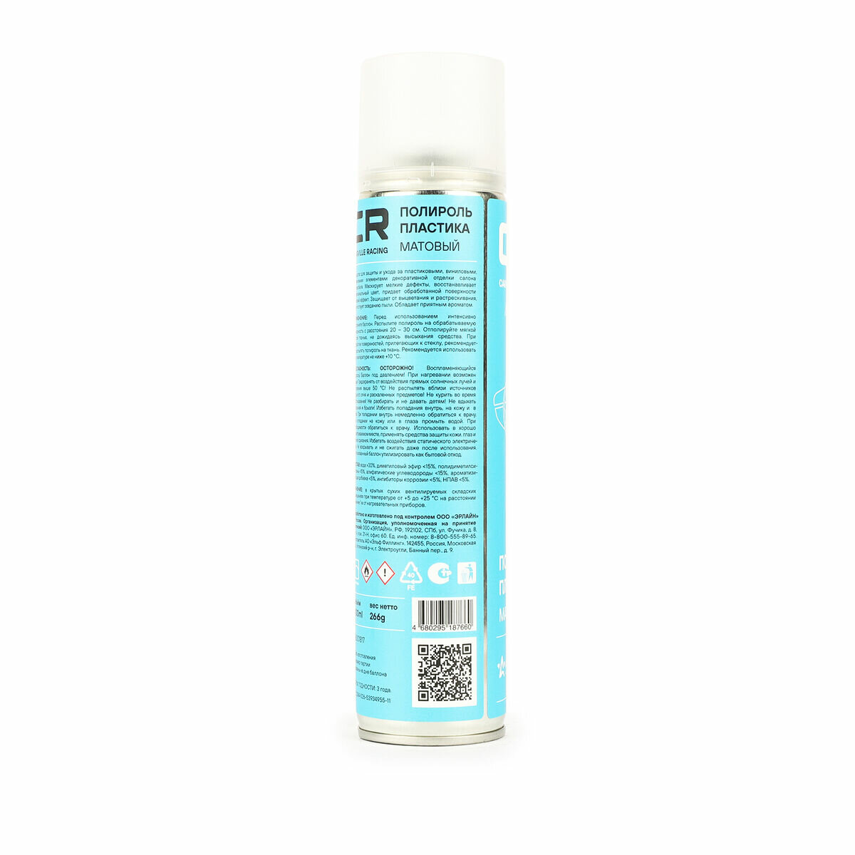 Полироль Пластика Cr, Матовый, Аэрозоль, 400 Ml (S6301817)(Carville Racing S6301817)