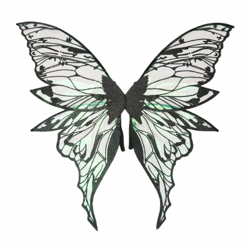 Украшение На спине Из Крыльев Эльфа Для Взрослых Детей-Черный