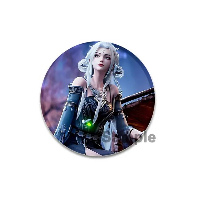 Zhu Xian китайская аниме династия нефрита круглые булавки Мультяшные персонажи значки косплей ручной работы DIY брошь декоративная одежда подарки