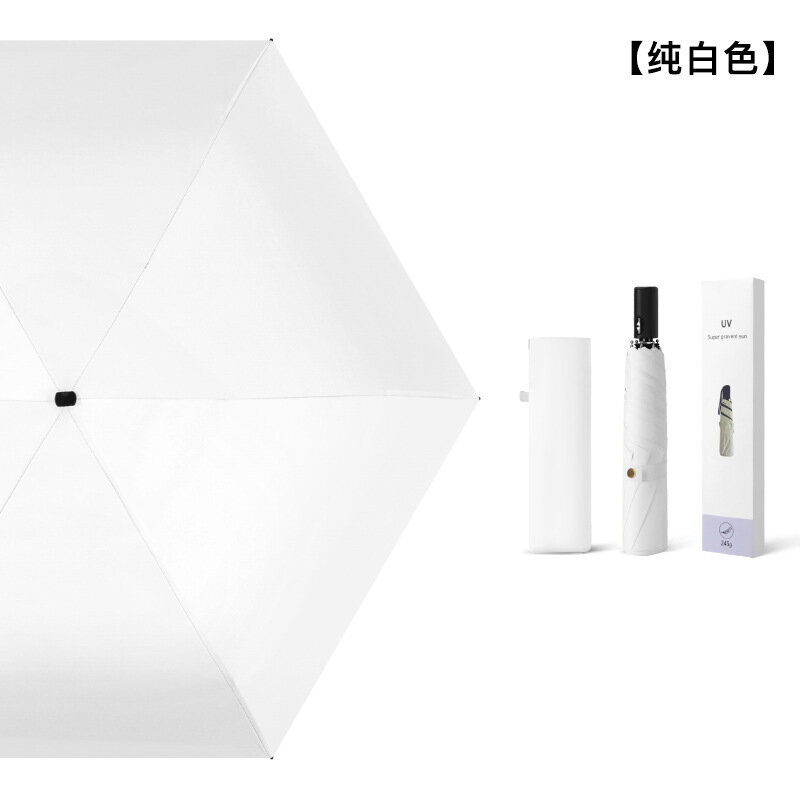 Зонт, ультралегкий, трехстворчатый, автоматический, белый