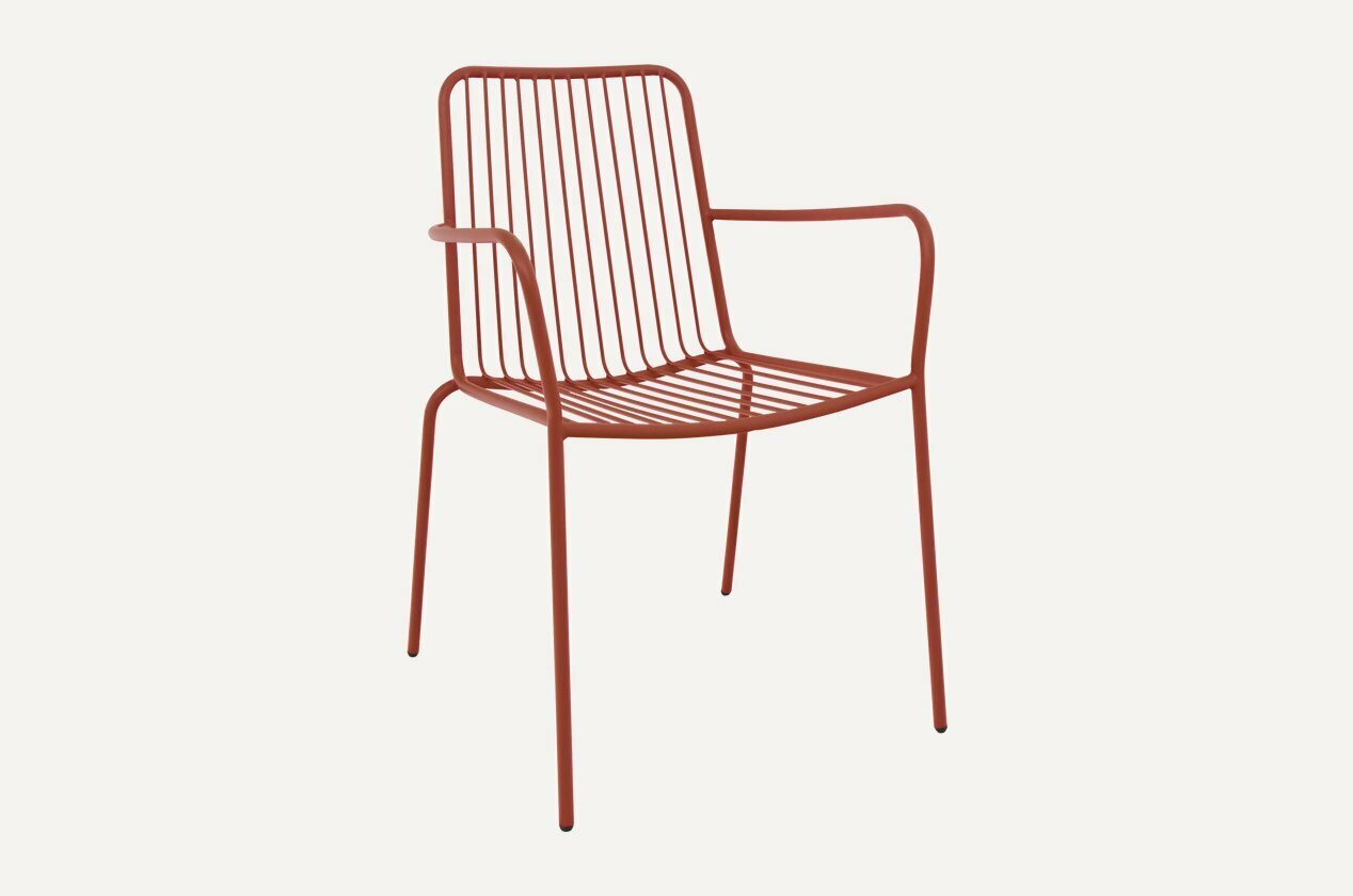 Стул садовый Divan.ru Вилбурн-1 Бордо, металлический, 57х62х83 см, красный