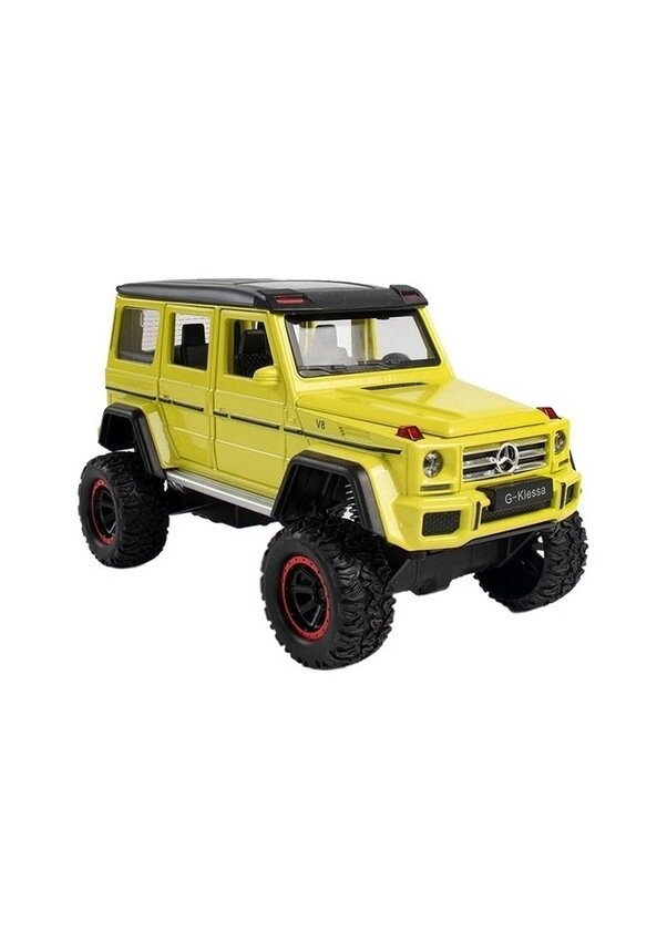 Модель игрушечной машинки Intragdou Daben G500 для мальчиков, сине-желтая, для детей 9+ лет, менее 500 деталей