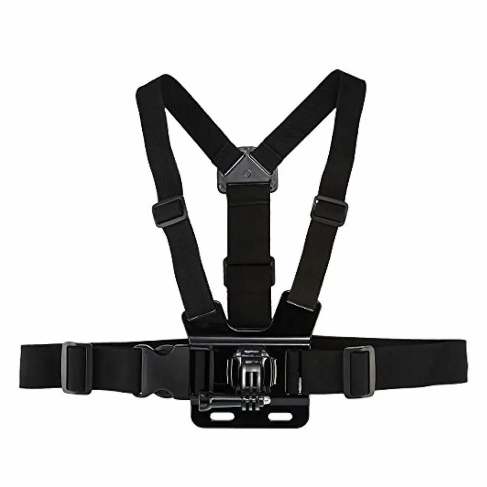 Крепление на грудь для экшен камер GoPro /Insta360 / DJI (черное, быстросъёмное)