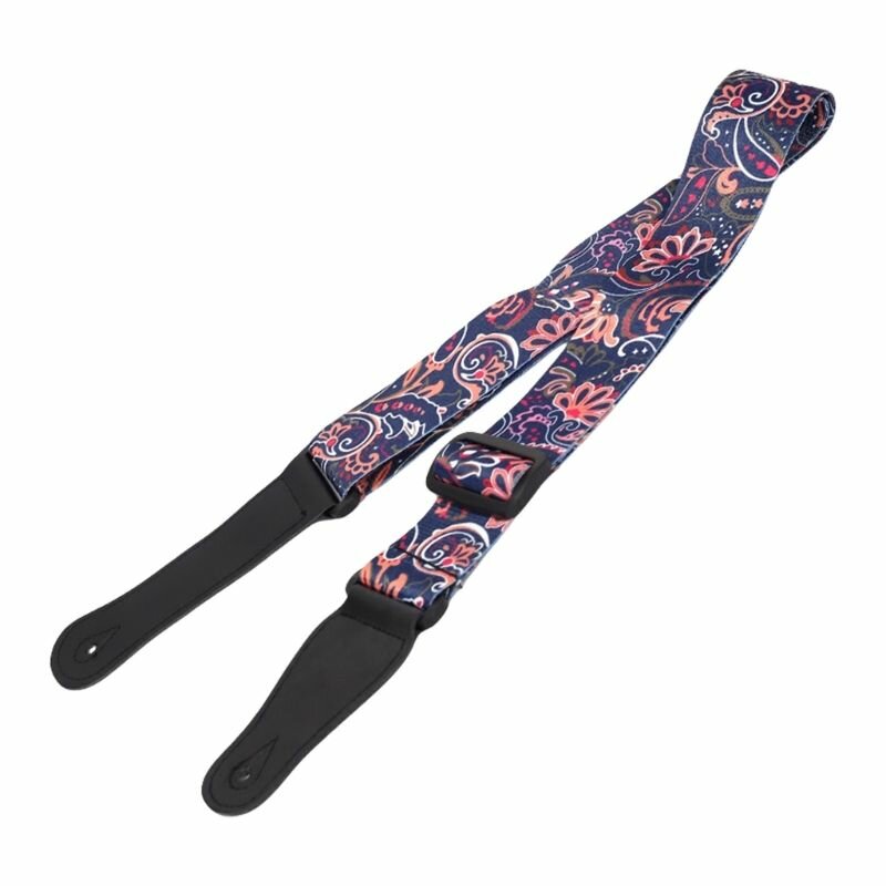 Гитарный ремень в этническом стиле с расширенным ремешком для акустической гитары-стиль принтом