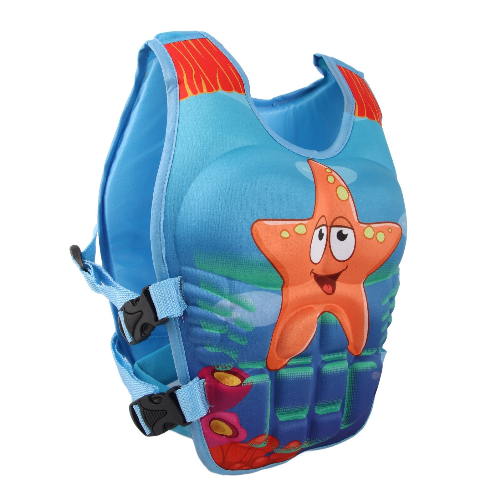 Детский жилет для плавания, спасательный жилет, поплавок, купальный костюм, спасательное средство для плавания с регулируемым ремнем безопасности для мальчиков и девочек