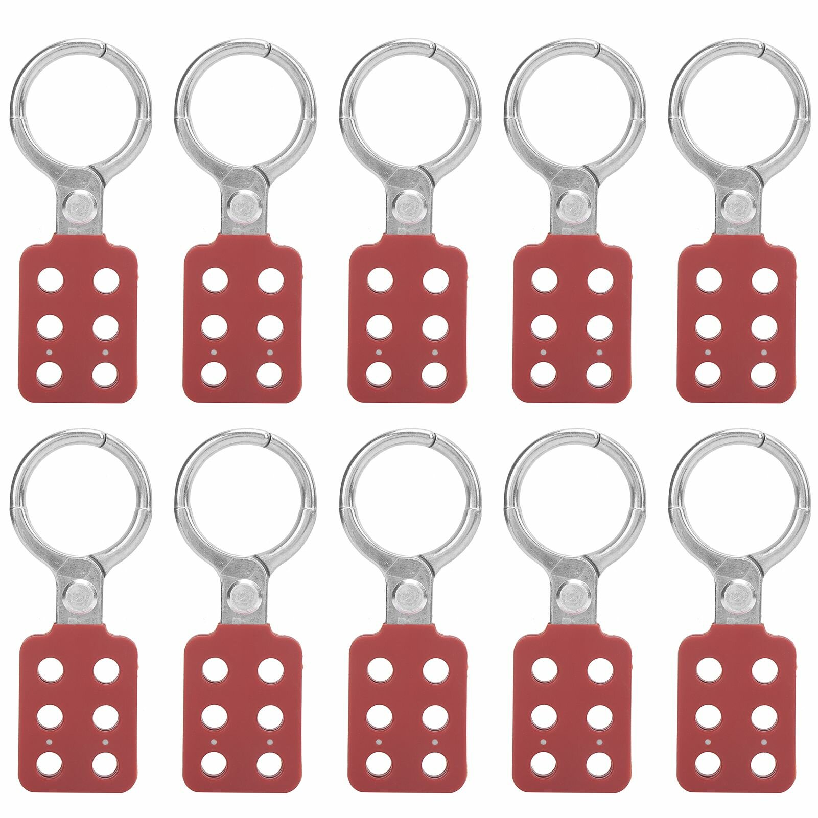 10 шт. Блокировочный хомут 38 мм с 6 отверстиями, алюминиевый изоляционный для опасных мест