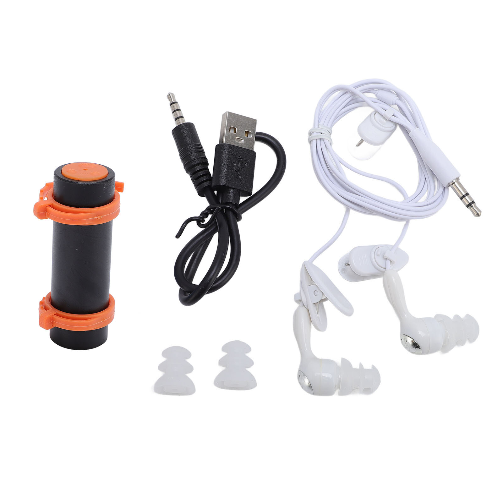 Плавание водонепроницаемой MP3 -плеер 8 ГБ Портативный алюминиевый музыкальный игрок с водными наушниками для плавания для плавания.