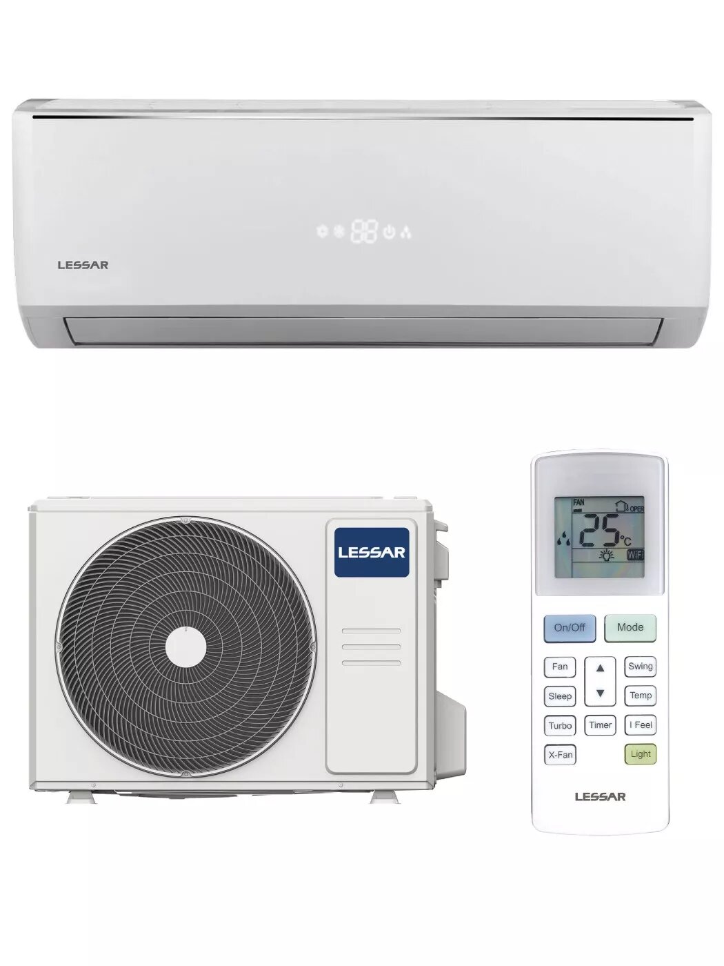 Кондиционер LESSAR LS-HE12KDE2/LU-HE12KDE2 серии Enigma inverter (комплект)