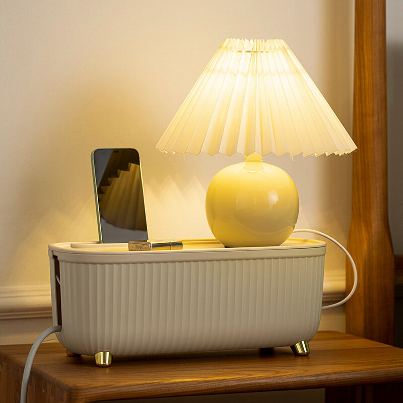 Легкий роскошный органайзер для кабелей, офисный настольный блок питания, коробка для управления кабелями, новый пластиковый органайзер для кабелей