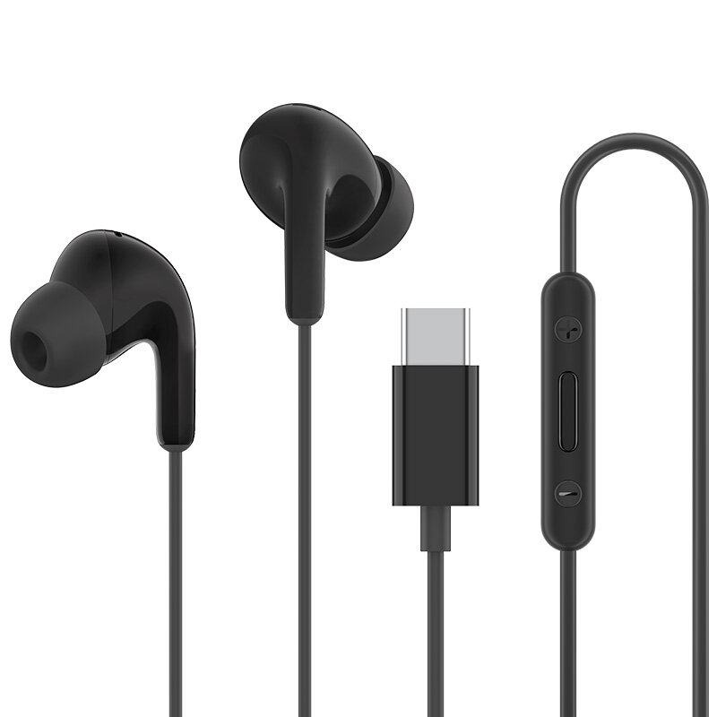 Наушники Xiaomi Type-C Earphones_Black, проводные, вкладыши, USB, черный