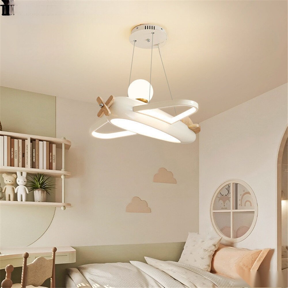 Cassina Люстра, LED, G9, 65 Вт, Светильник-самолетик для детской комнаты