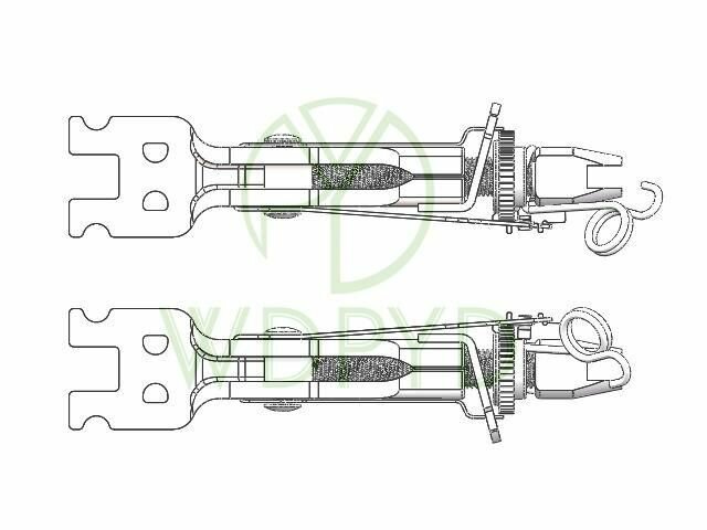 Планки распорные задних тормозных колодок для LADA, RENAULT, PEUGEOT, NISSAN